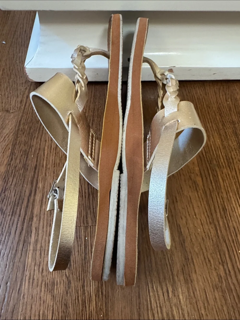 The Unbranded Brand | Shoes | Vegan Leather Sandals Womens Metallic ...